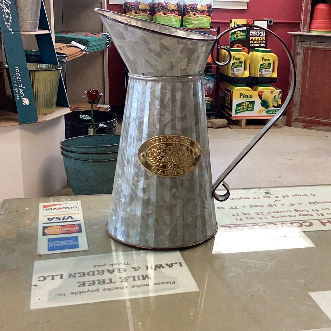 RBA 12” Pitcher Planter- Smoky Gray – Mile Tree Lawn & Garden